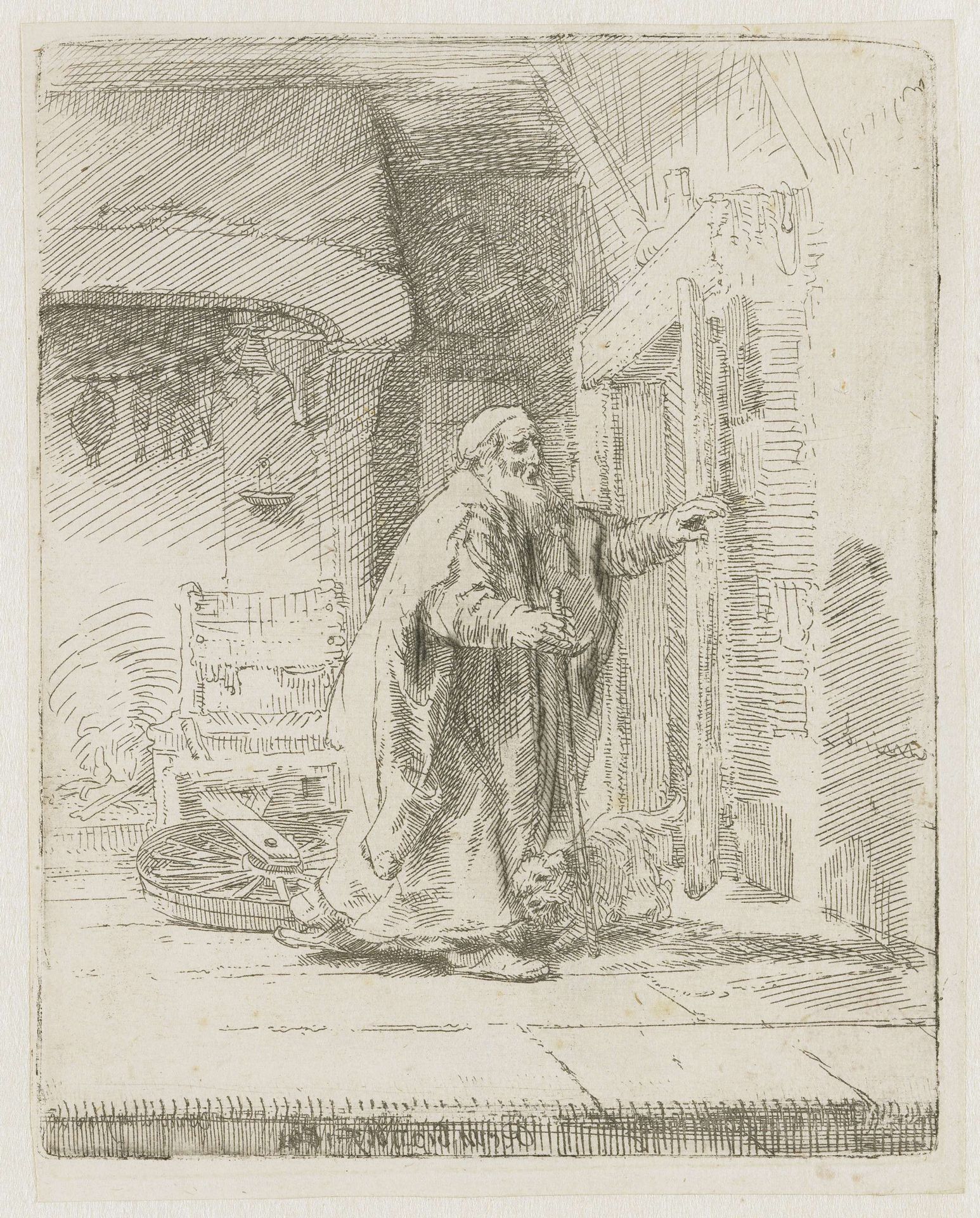 The blindness of Tobit: the larger plate - Rembrandt van Rijn | Artera