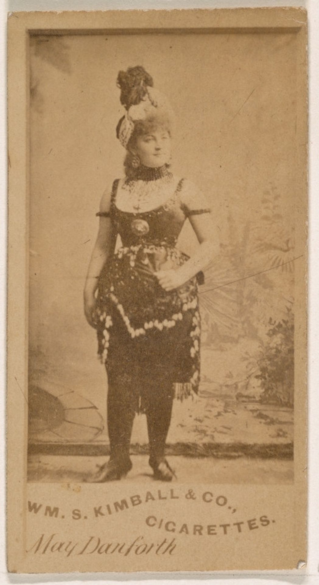 May Danforth, from the Actresses series (N203) issued by Wm. S. Kimball ...