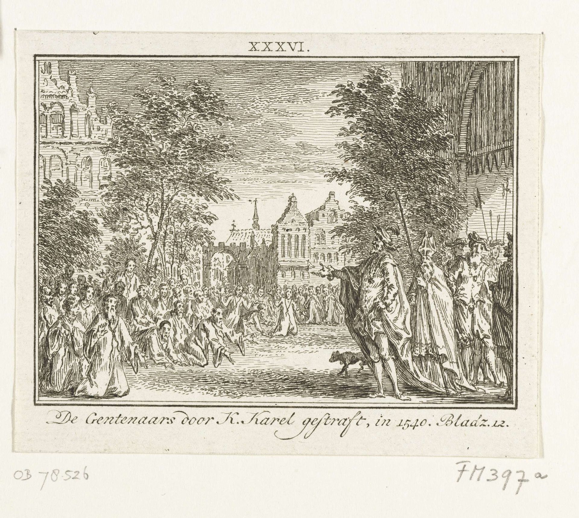 Karel V straft de inwoners van Gent, 1540 - Simon Fokke | Artera