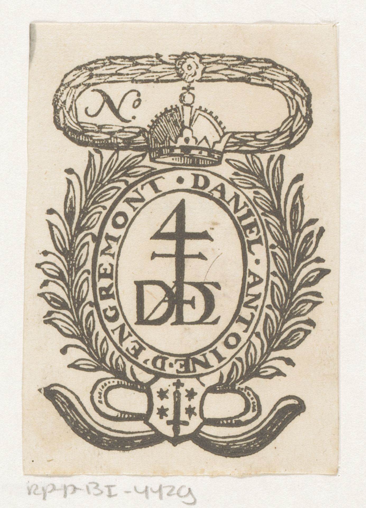 Vignet van Daniel Antoine d'Engremont - Anonymous | Artera