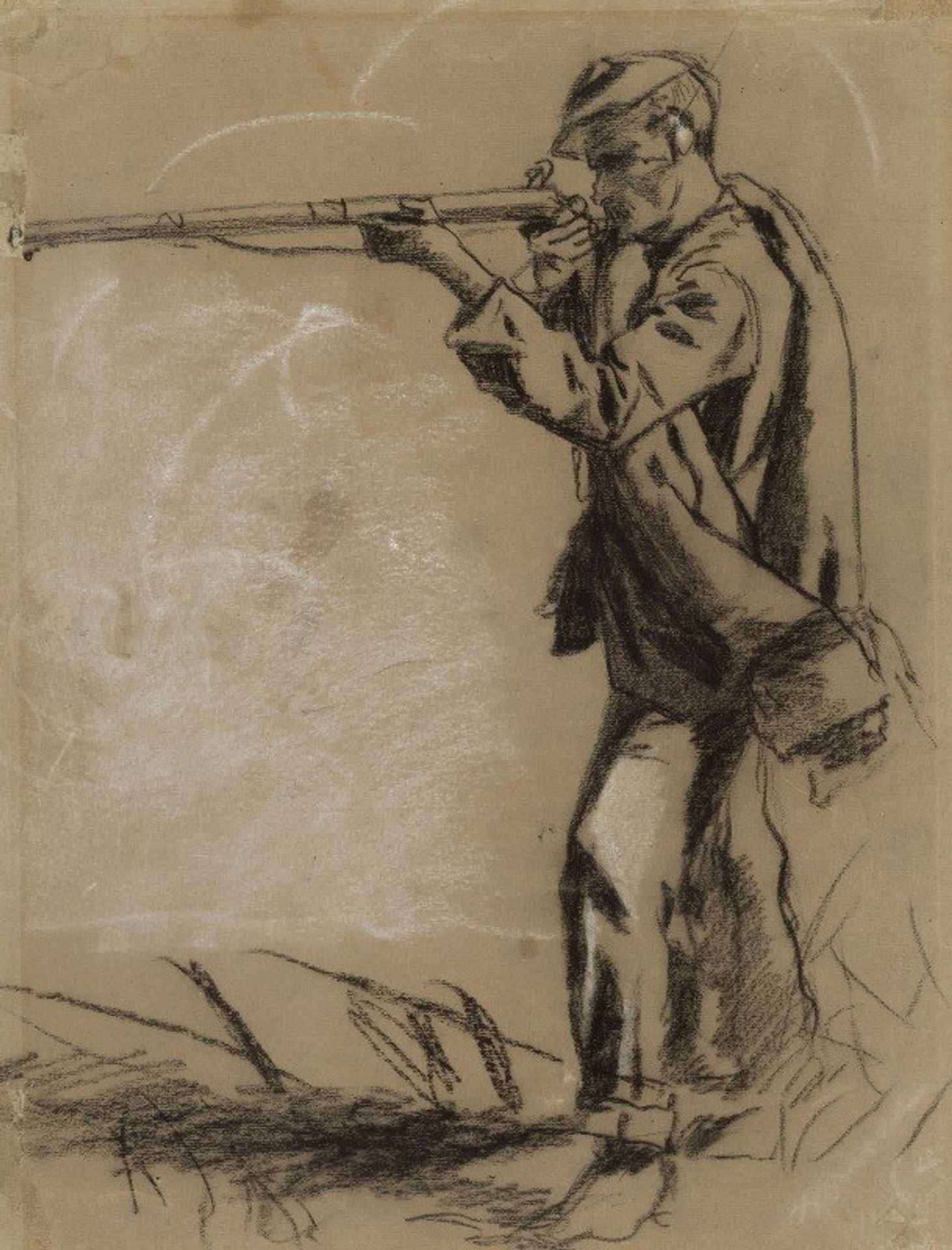 Soldier Taking Aim - Winslow Homer | Artera