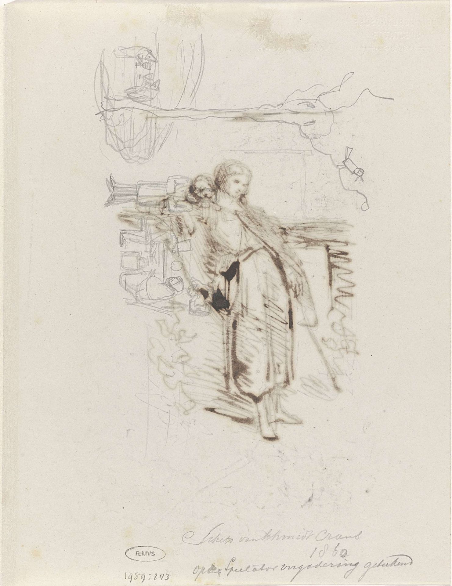 Schetsen op de Spectatorvergadering getekend - Johan Michaël Schmidt ...