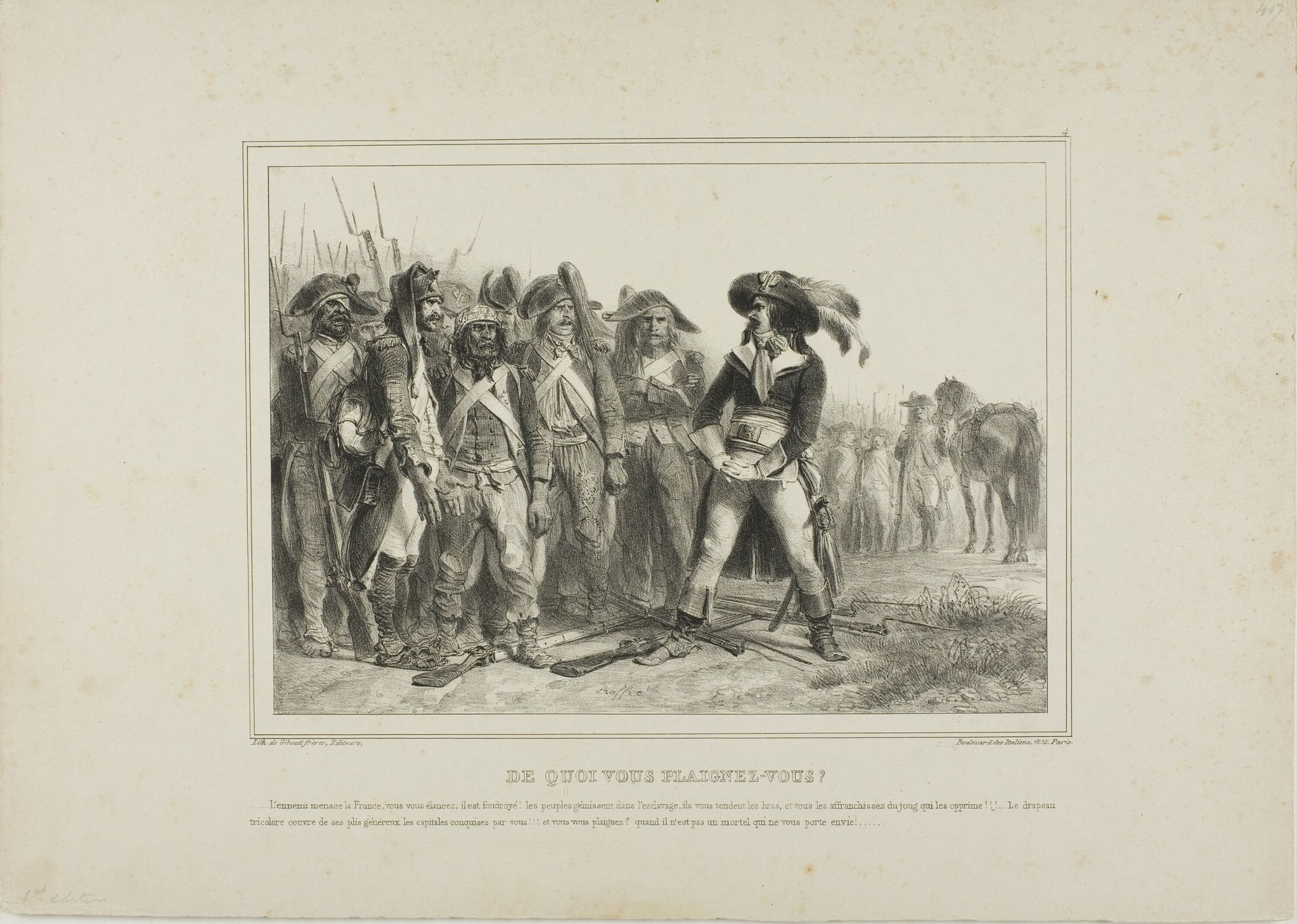 Of what do you have to complain? - Auguste Raffet | Artera